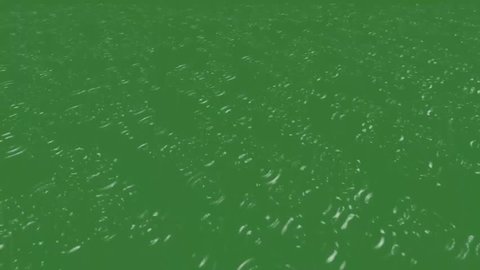 Raindrops On Water Effect Green Screen Stock Footage Video (100% ...