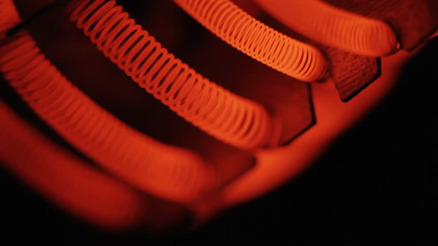 electric heaters tungsten filament heater Stock Footage Video (100% ...