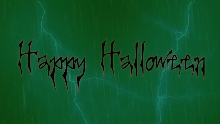 happy halloween animation - green screen Stock Footage Video (100% ...
