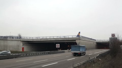 Logistics Park Warehouse Loading Hub Semitrailers Stock Footage Video ...