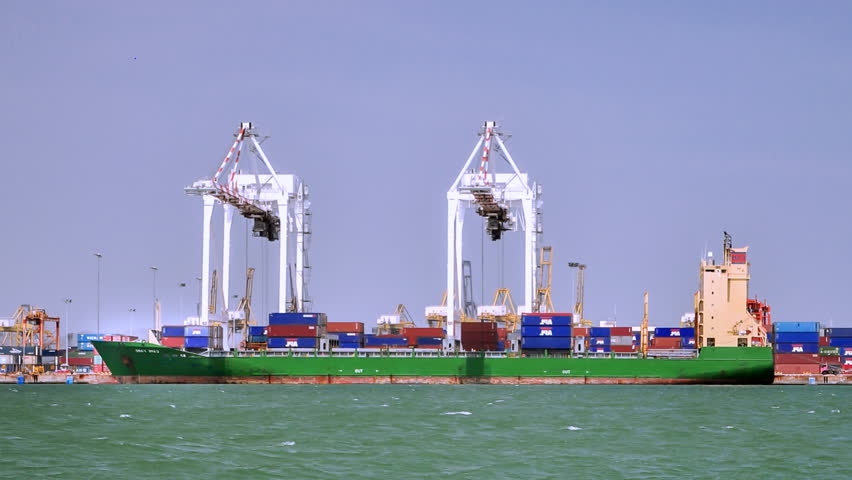 ship cargo jetty - time lapse Stock Footage Video (100% Royalty-free ...