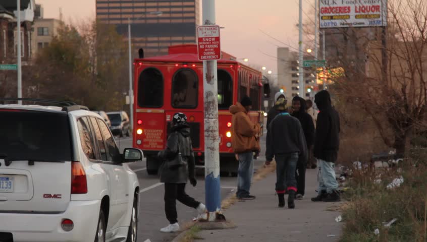 detroit mi - circa 2013 homeless Stock Footage Video (100% Royalty-free ...