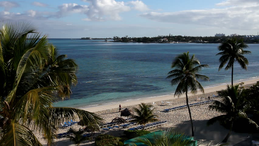 caribbean vacation - beach view Stock Footage Video (100% Royalty-free ...