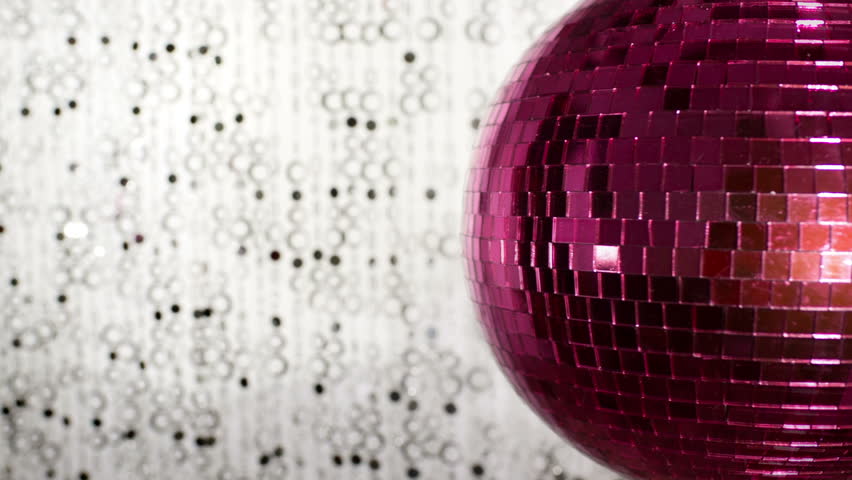 funky pink mirror ball spinning patterns Stock Footage Video (100% ...