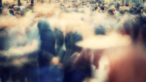 Crowd Timelapse Background Hd Stock Footage Video (100% Royalty-free ...