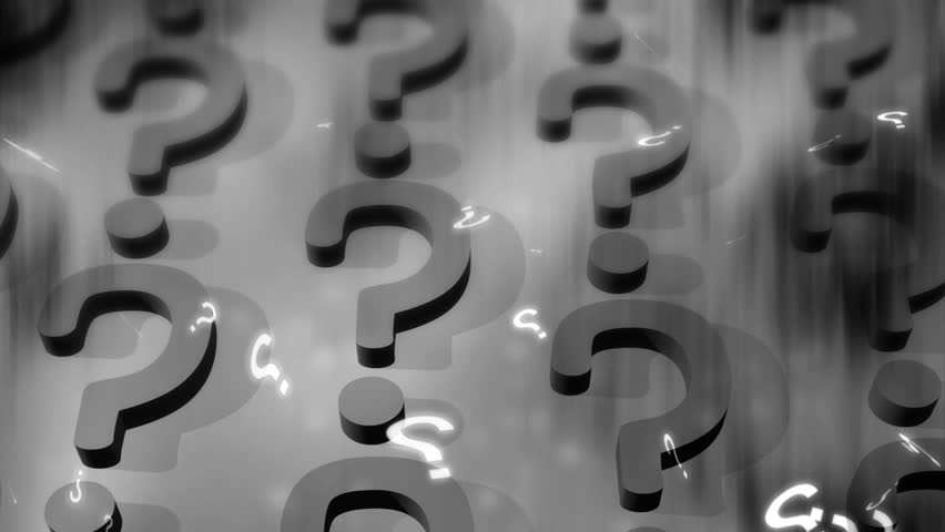 slowly falling question marks 3d animation Stock Footage Video (100% ...