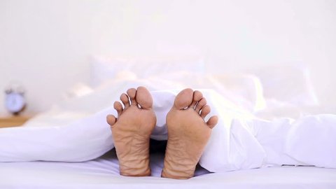 Kids Feet While Sleeping On Bed Stock Photo 718031620 | Shutterstock