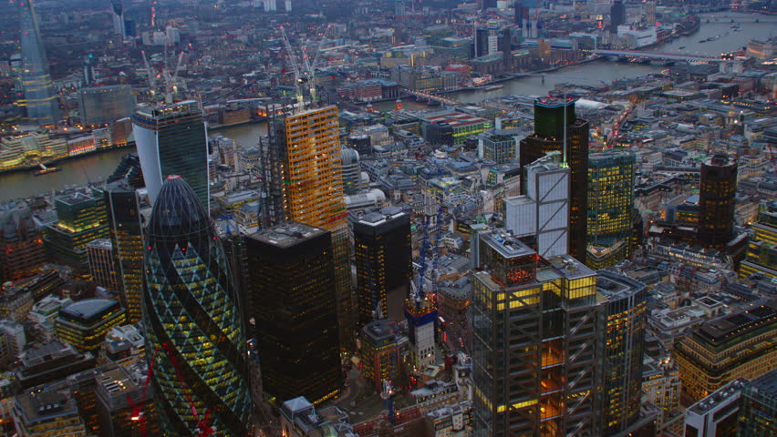 4k Aerial Shot Central London View Stock Footage Video (100% Royalty ...