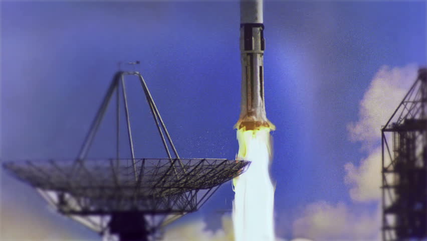 spaceship apollo 7 launch animation elements Stock Footage Video (100% ...
