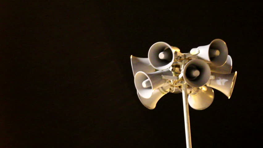 Ten Big Megaphones Packed Together Stock Footage Video (100% Royalty ...