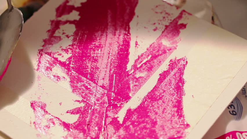 artist painting trowel Stock Footage Video (100% Royalty-free) 5561789 ...