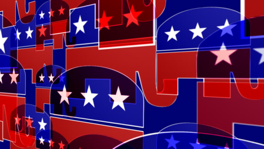 looping republican party symbol animated background Stock Footage Video ...