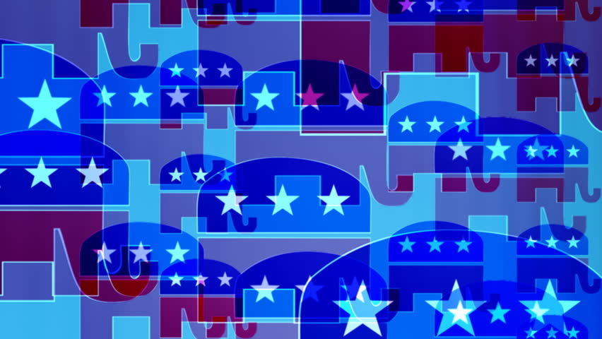 looping republican party symbol animated background Stock Footage Video ...