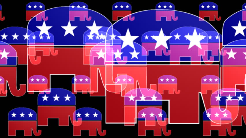 looping republican party symbol animated background Stock Footage Video ...