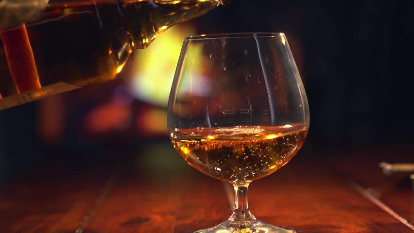 Cognac. Pouring Brandy from a Stock Footage Video (100% Royalty-free ...