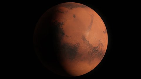 Planet Mars Beautiful 3d Animation Mars Stock Footage Video (100% ...