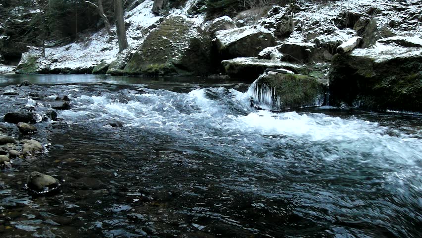 Dark Cold Water of Mountain Stock Footage Video (100% Royalty-free ...