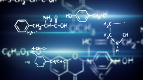 Cg Molecular Motion Graphic Chemical Compound Stock Footage Video (100% ...