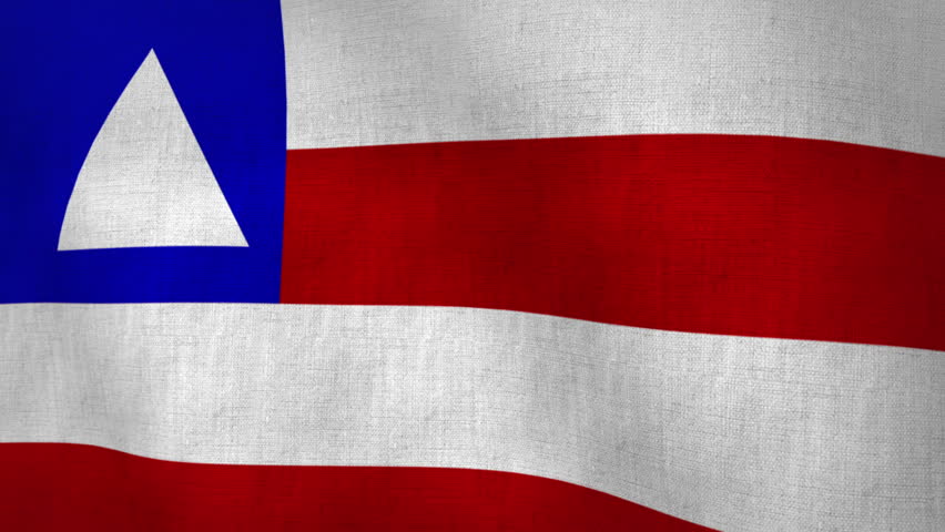 Bahia, Brazil State Flag Textured Stock Footage Video (100% Royalty ...