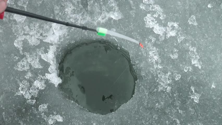 Ice Hole for Fishing On Stock Footage Video (100% Royalty-free) 5624354 ...
