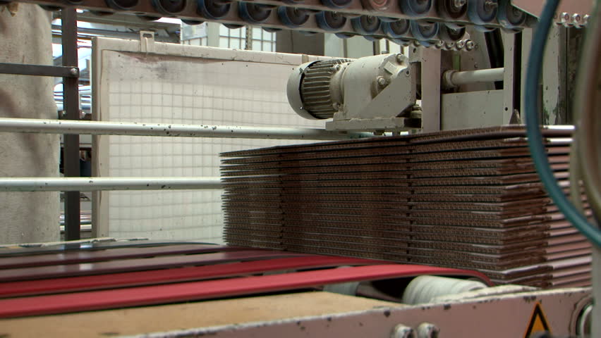 paper corrugated box factory Stock Footage Video (100% Royalty-free ...