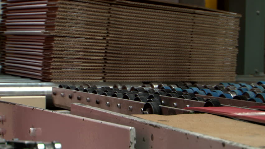 paper corrugated box factory Stock Footage Video (100% Royalty-free ...