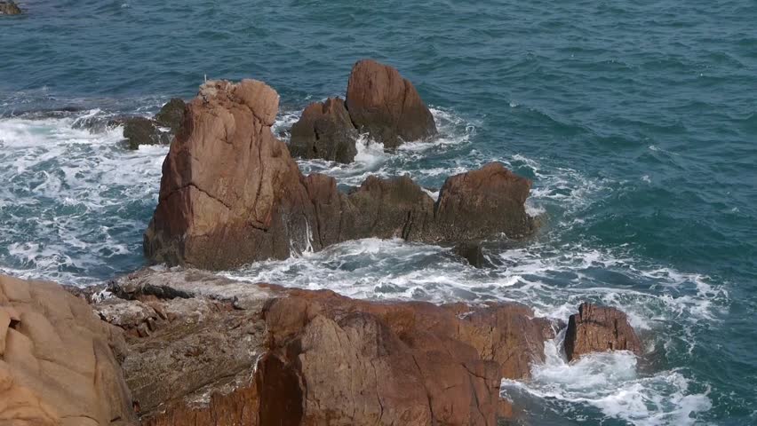 Sparkling Sea Surface Rock Reef Stock Footage Video (100% Royalty-free ...