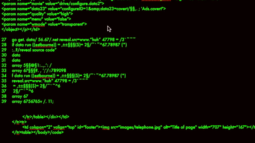 computer program code scrolling up Stock Footage Video (100% Royalty ...