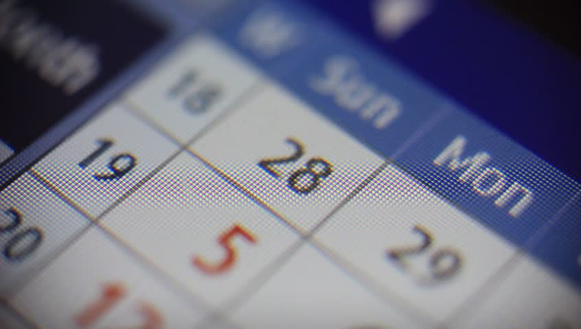 flipping through calendar on screen Stock Footage Video (100% Royalty ...