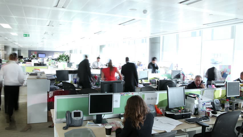 Time Lapse Busy City Office Workers Stock Footage Video (100% Royalty ...