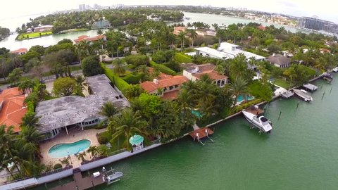 Aerial Video Footage Allison Island Miami Stock Footage Video (100% ...