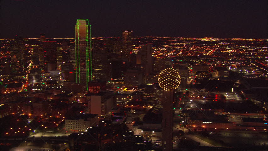 Dallas City Lights. Dallas City Stock Footage Video (100% Royalty-free ...
