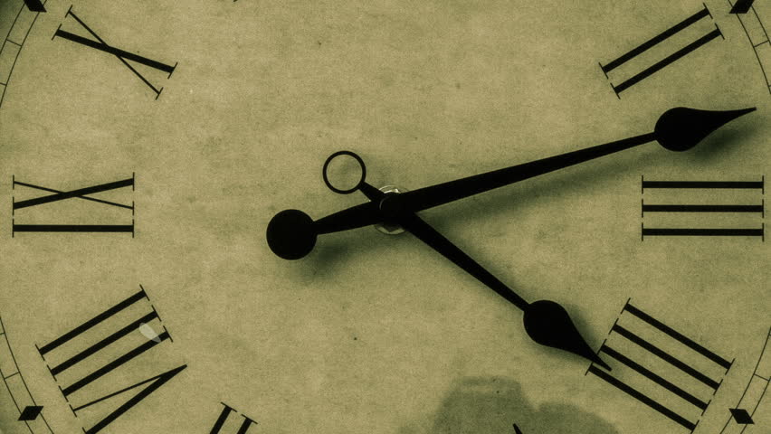 old wall clock timelapse roman numerals Stock Footage Video (100% ...