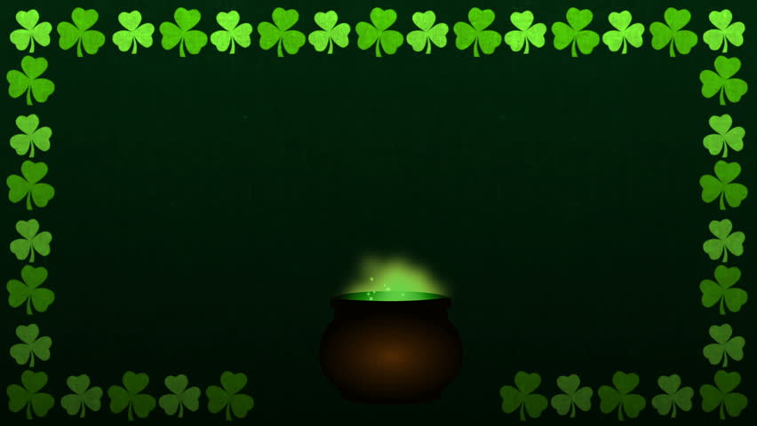 st patrick’s day animation shamrock golden Stock Footage Video (100% ...