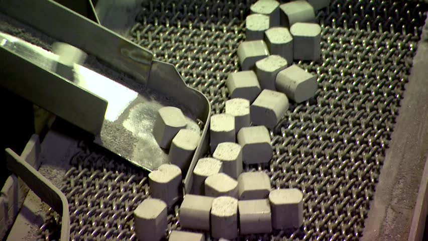 close cobalt ingots moving along conveyor Stock Footage Video (100% ...