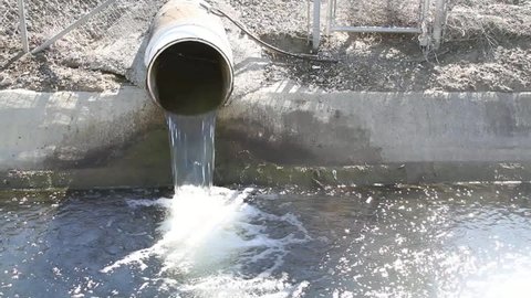 Waste Watermud Flows Pipe Into Riverenvironmental Stock Photo (Edit Now ...