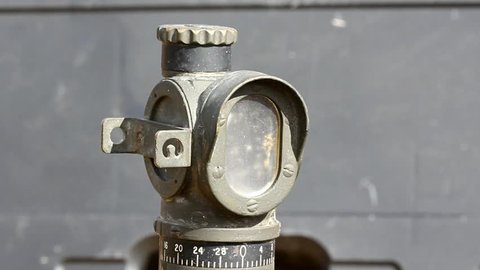 Small Vehicle Periscope Rotates Away Stops Stock Footage Video (100% ...