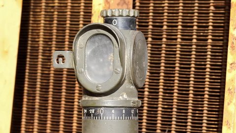 Small Vehicle Periscope Rotates Away Stops Stock Footage Video (100% ...