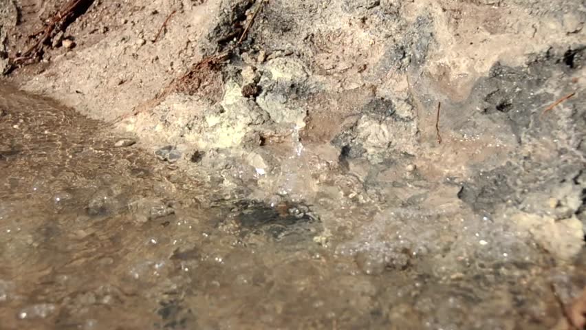 sulfur water spring monterano's natural park Stock Footage Video (100% ...