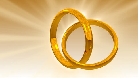 3d animated wedding rings hd1080 Stock Footage Video (100% Royalty-free ...
