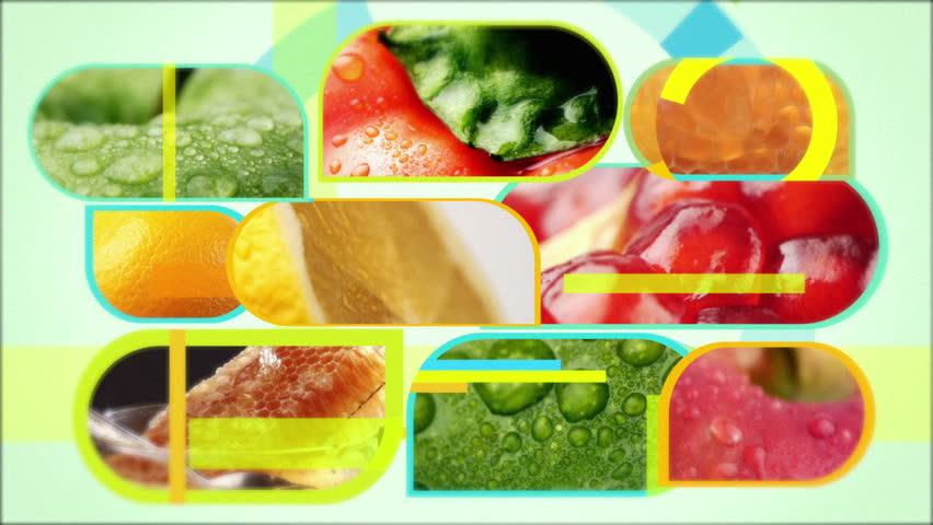 food montage intro seamless loop background Stock Footage Video (100% ...
