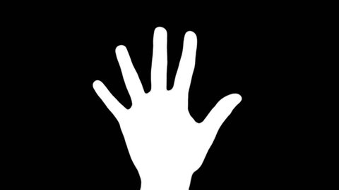 Handprint Hand Print Palm Impression Flat Stock Vector (Royalty Free ...