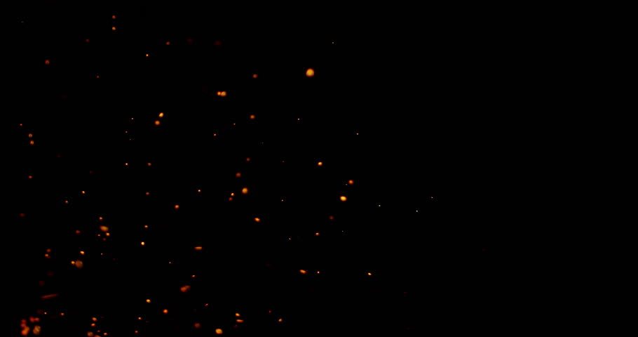 Campfire Embers Flying Through the Stock Footage Video (100% Royalty ...