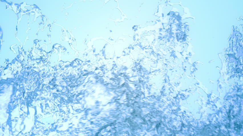 Water Splashes Filling the Screen Stock Footage Video (100% Royalty ...