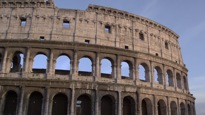 4k rome colosseum sunset crowd people Stock Footage Video (100% Royalty ...