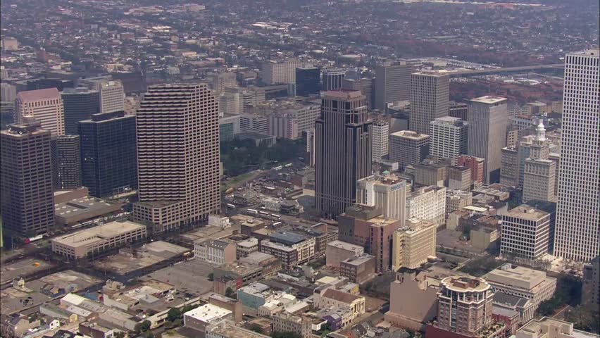 Skyline New Orleans. Glimpse of Stock Footage Video (100% Royalty-free ...