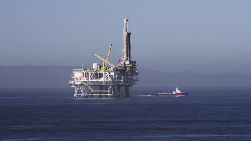 Oil Tower Inside the Ocean Stock Footage Video (100% Royalty-free ...