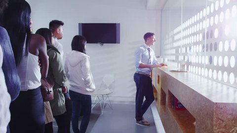 Time Lapse Queue People Waiting Line Stock Footage Video (100% Royalty ...