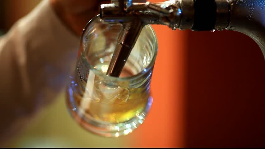 bartender pouring draft beer Stock Footage Video (100% Royalty-free ...