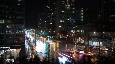 timelapse busy crossroad modern european city Stock Footage Video (100% ...